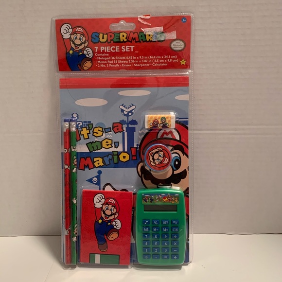 Other | Nwt Super Mario Calculator Set New | Poshmark